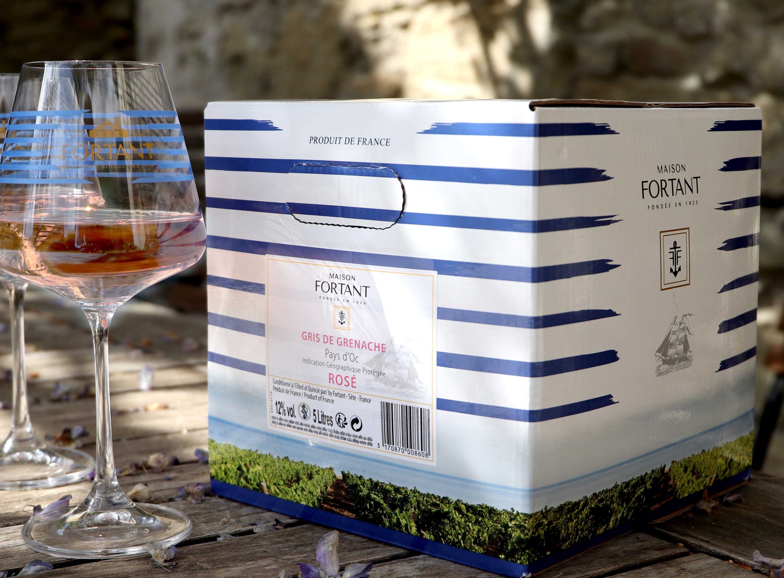 5L Grenache Gris Rosé IGP Pays d'Oc - Maison Fortant - Le Comptoir Des ...